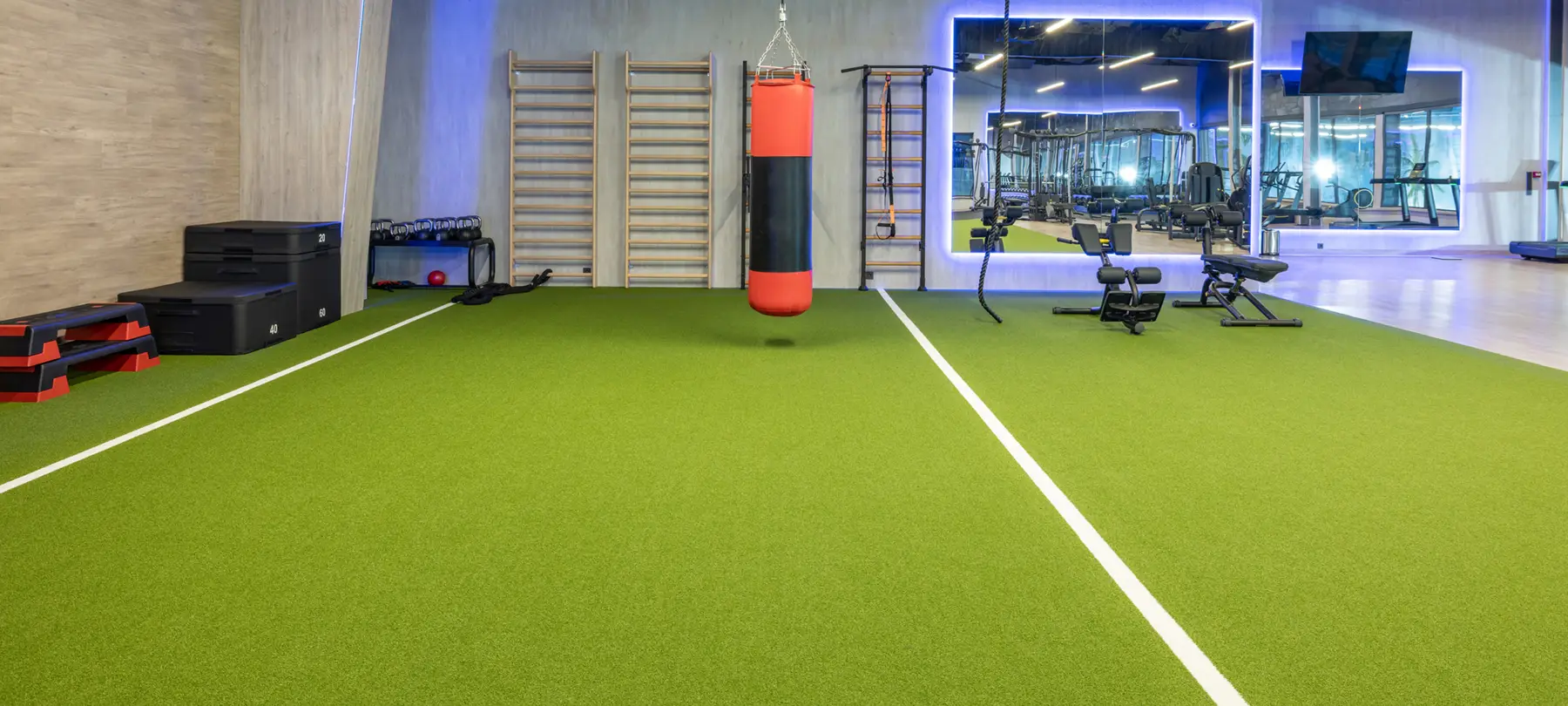 Artificial Grass for Gyms & Fitness | Classic Backyards